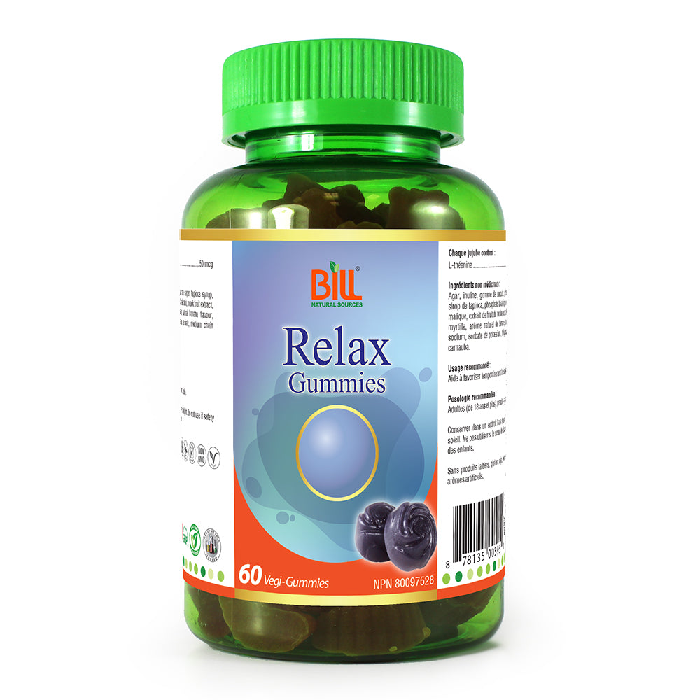 BILL Natural Sources® Relax 60 vegetarian gummies – Shing Hing Food