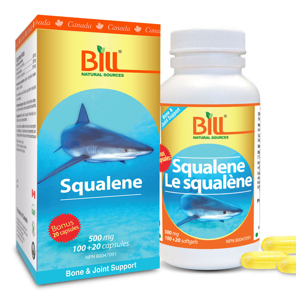 BILL Natural Sources® Squalene 500mg Capsules – Shing Hing Food