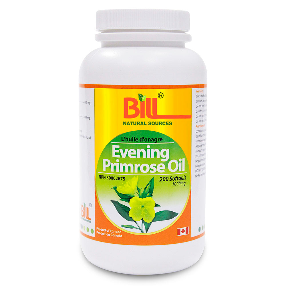 BILL Natural Sources® Evening Primrose Oil 1000mg Softgels – Shing Hing ...