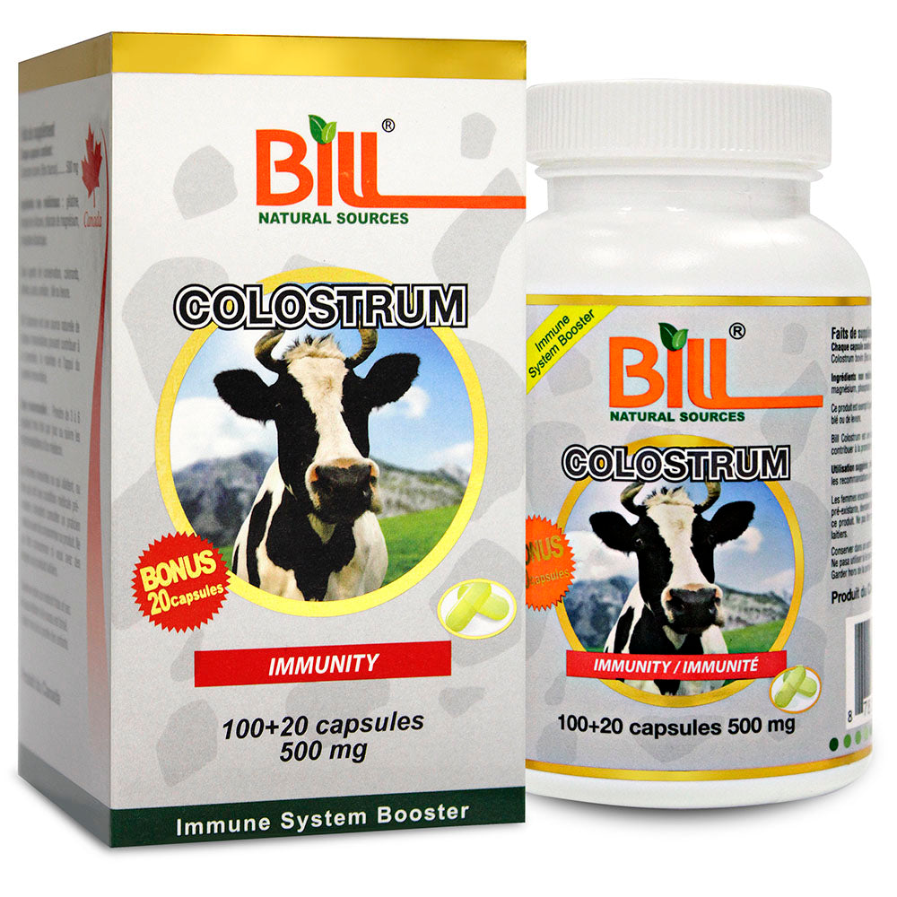 BILL Natural Sources® Colostrum 500mg 120 Capsules – Shing Hing Food