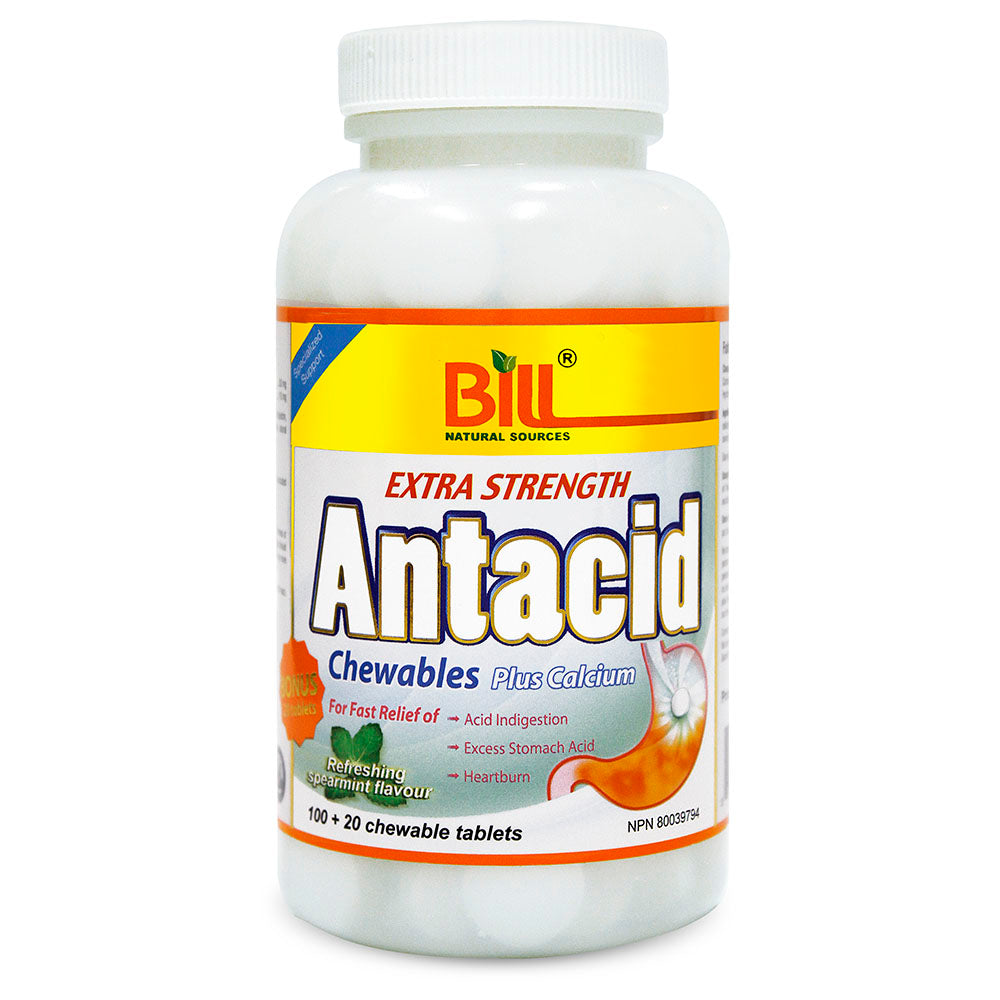 BILL Natural Sources® Extra Strength Antacid Plus Calcium 120 Chewable ...