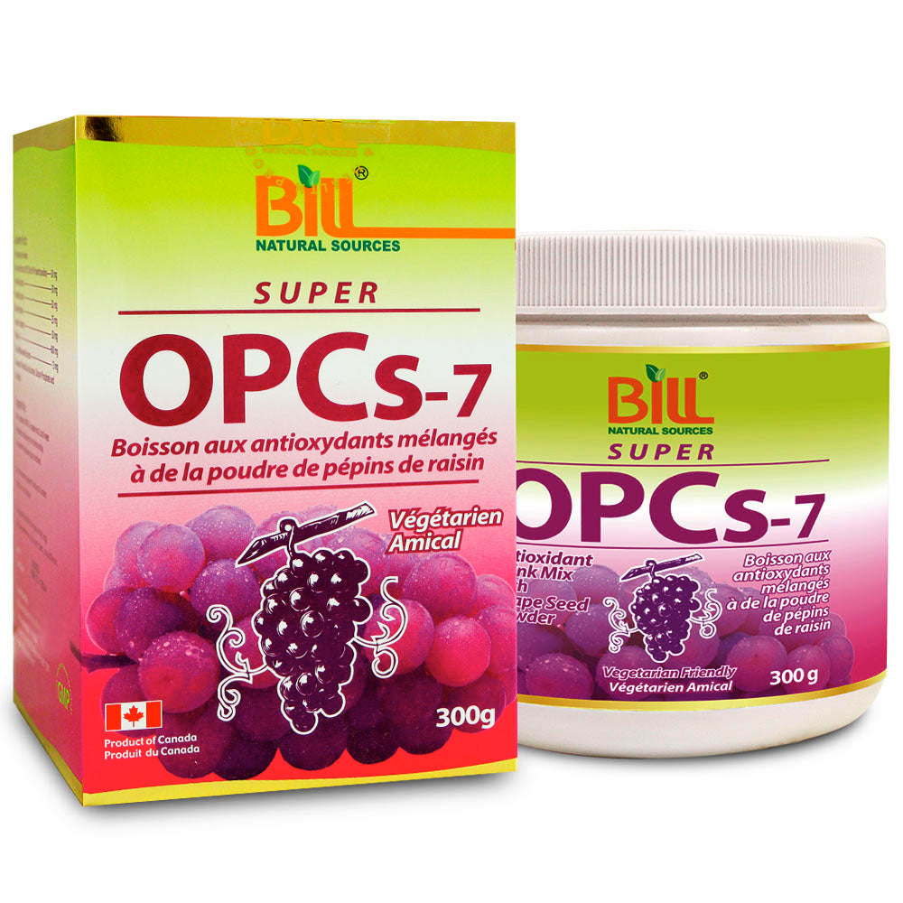 BILL Natural Sources® OPCs-7 Super Antioxidant Drink Mix Powder 300g ...