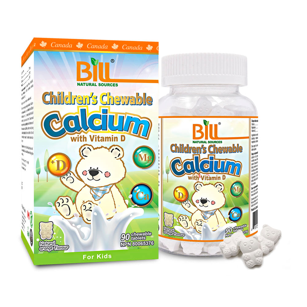 BILL Natural Sources® Children's Chewable Calcium with Vitamin D3 90 T ...